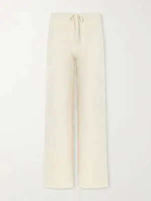Suzie Kondi Calla Cotton-bouclé Flared Pants - Ecru