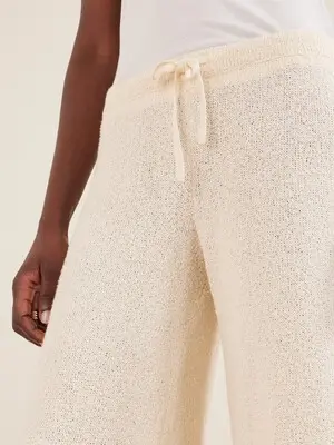 Suzie Kondi Calla Cotton-bouclé Flared Pants