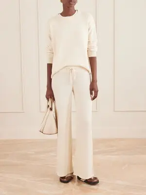 Suzie Kondi Calla Cotton-bouclé Flared Pants