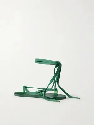 ANCIENT GREEK SANDALS Esther Jelly Thong Sandals - Green