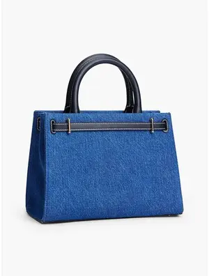 Tommy Hilfiger Denim Mini Tote Bag With Monogram Padlock