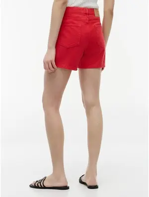 Tommy Hilfiger Patch Pocket Denim Shorts - Primary Red