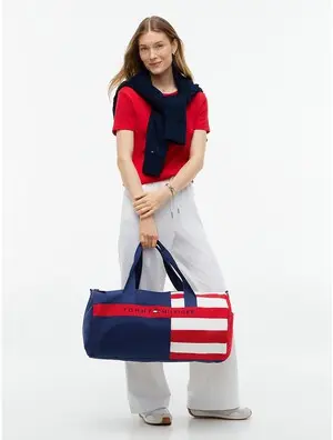 Tommy Hilfiger Colorblock Canvas Duffel Bag