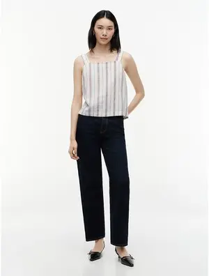 Tommy Hilfiger Striped Linen-blend Tank Top