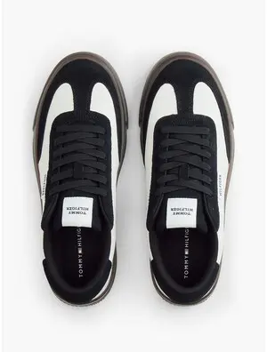 Tommy Hilfiger Suede And Leather Vulcanized Sneakers