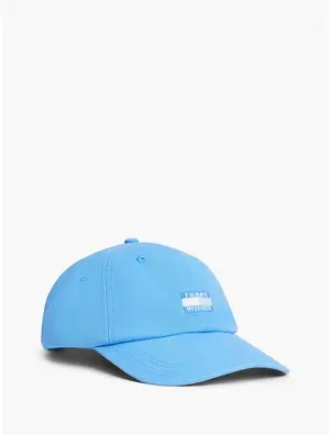 Tommy Hilfiger Tonal Flag Logo Baseball Cap - Blue Spell