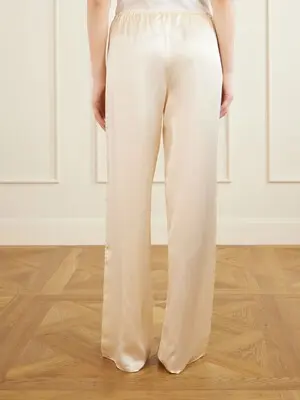 Olivia Von Halle Elvira Silk-satin Pajama Set