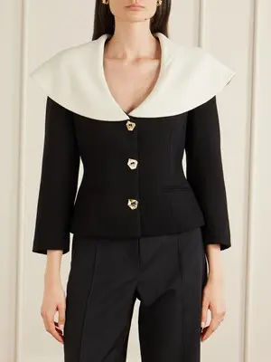 VIOLANTE NESSI Manuela Embellished Wool Jacket