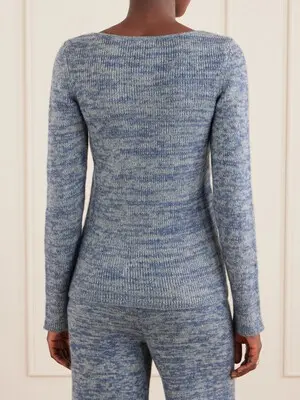 THE ELDER STATESMAN V-neck Cashmere And Silk-blend Sweater