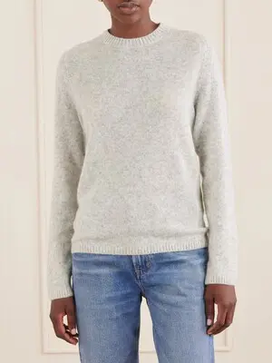 THE ELDER STATESMAN Nimbus Laurel Knitted Cashmere And Silk-blend Sweater