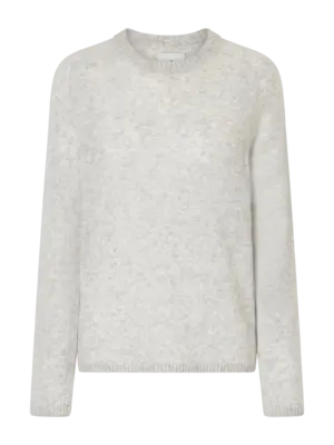 THE ELDER STATESMAN Nimbus Laurel Knitted Cashmere And Silk-blend Sweater - Gray