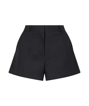 Veronica De Piante Belle Silk Mini Shorts - Black