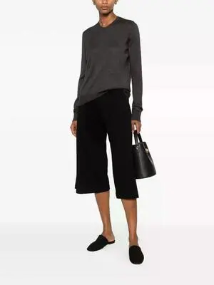 THE ROW V-neck Long-sleeve Sweater