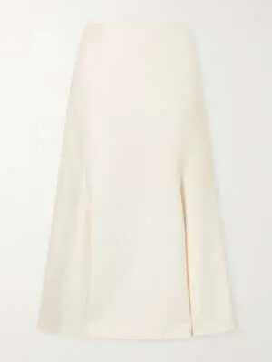 Gabriela Hearst Gabriela Hearst Patterson Midi Skirt Ivory