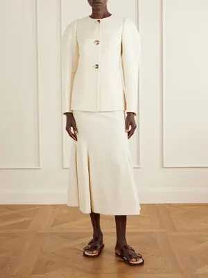 Gabriela Hearst Patterson Midi Skirt - Neutrals