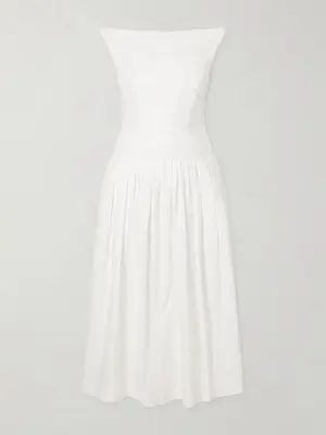 CARA CARA CARA CARA Zora Cotton-Poplin Midi Dress