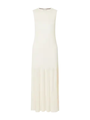 Veronica De Piante Gabby Ribbed-knit Jersey Maxi Dress - Neutrals
