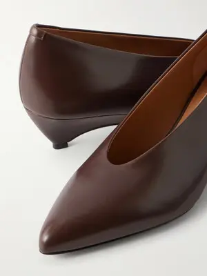 JIL SANDER Arc Leather Pumps