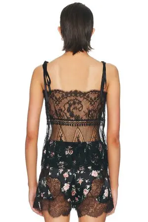 Dolce & Gabbana Tie Strap Sheer Camisole Top