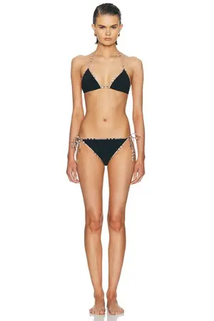 Burberry Halterneck Bikini Set - Black