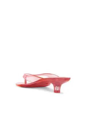 SKIMS Jelly Thong Kitten Heel Sandals