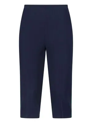 Gucci Web" Ribbed Sweatpants - Blue