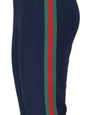 Gucci Web" Ribbed Sweatpants