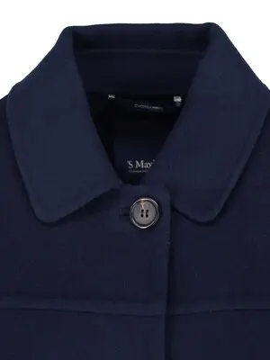 Chloé Short Virgin Wool Coat - Blue