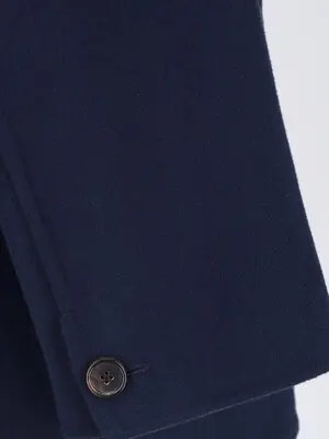 Chloé Short Virgin Wool Coat - Blue