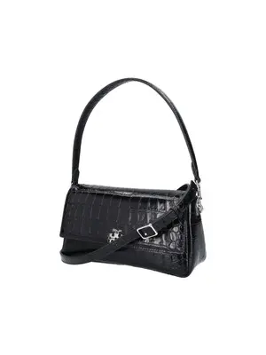 Tory Burch Charlie Small Shoulder Bag - Black