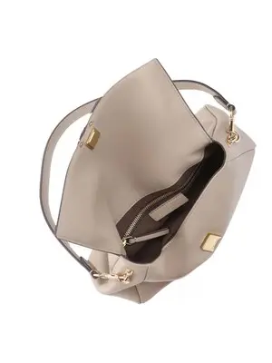 Tory Burch Charlie Small Shoulder Bag - Gray