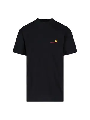 Carhartt Work In Progress T-shirt "s/s American Script - Black