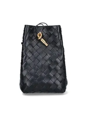 Bottega Veneta Andiamo Smartphone Holder - Black