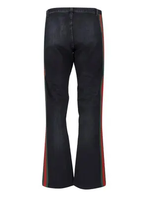 Gucci Flared Jeans 'web - Black
