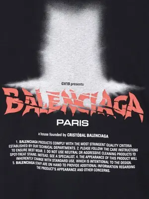 Balenciaga T-shirt "the Door - Black