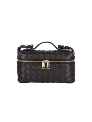 Bottega Veneta Mini Vanity Bag - Brown