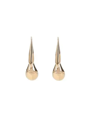 Bottega Veneta Plated Silver Sculptural Earrings