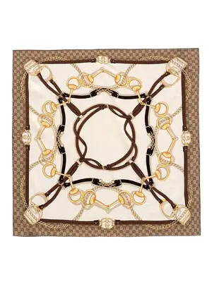 Gucci Silk Twill Printed Scarf