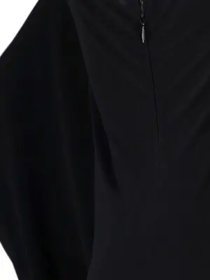 Gucci Asymmetrical Maxi Dress In Viscose Jersey - Black