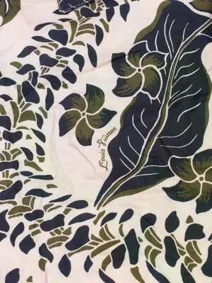 LOUIS VUITTON 2010s Leaf-print Short-sleeve Shirt