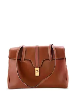 Celine Soft 16 Shoulder Bag In Smooth Calfskin - Brown