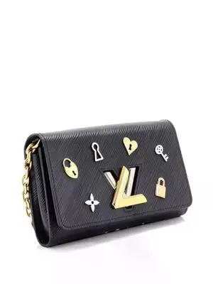 LOUIS VUITTON Twist Chain Wallet In Epi Leather