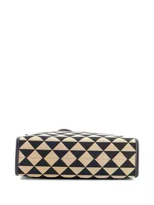 Prada Small Jacquard Shopper Tote Bag
