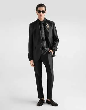 Dolce & Gabbana Sicilia Light Single-breasted Mikado Silk Jacket