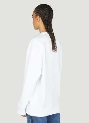 Stella McCartney Rhinestone Logo Cotton Blend Sweatshirt