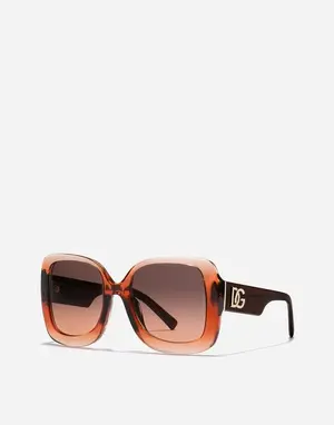 Dolce & Gabbana Orange Gradient Acetate Sunglasses