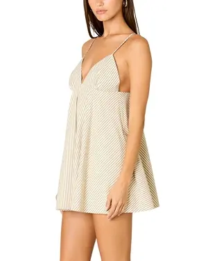 NIA Alessia Sleeveless V Neck Mini Dress