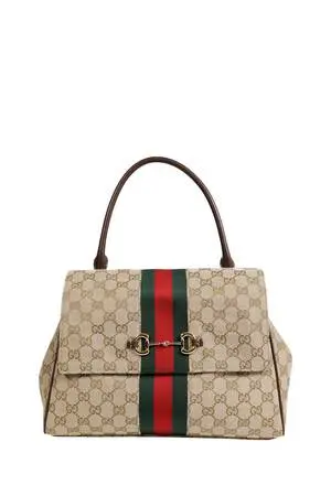 Gucci Paparazzo Medium Top Handle Bag - Beige