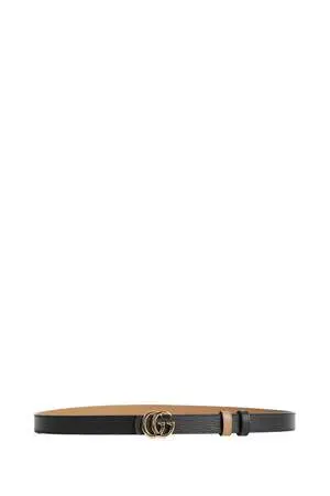 Gucci Reversible Gg Marmont Belt - Black