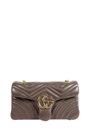 Gucci Gg Marmont Medium Shoulder Bag - Brown
